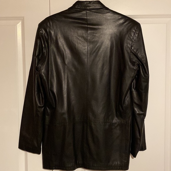 Remy Leather | Jackets & Coats | Remy Lamb Skin Leather 3 Button Blazer ...